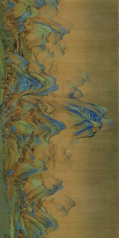 千里江山图 来源：意匠id 高清图片，堆糖，美图壁纸兴趣社区