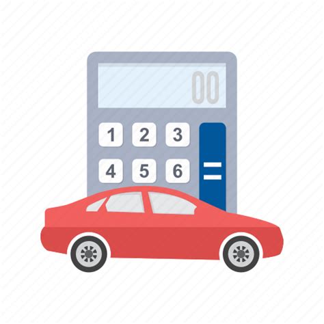 Amount Auto Calculation Calculator Car Transport Vehicle Icon