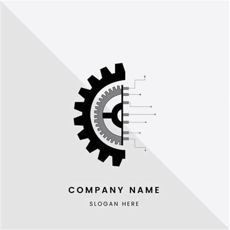 Premium Vector Engineer Technology Logo Design With Gears