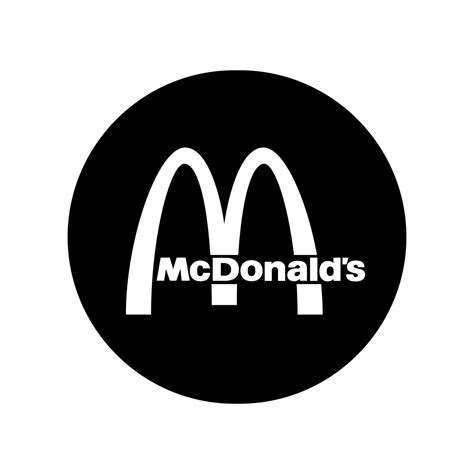 Mcdonalds Black Logo Vector On White Background 26783513 Vector Art At