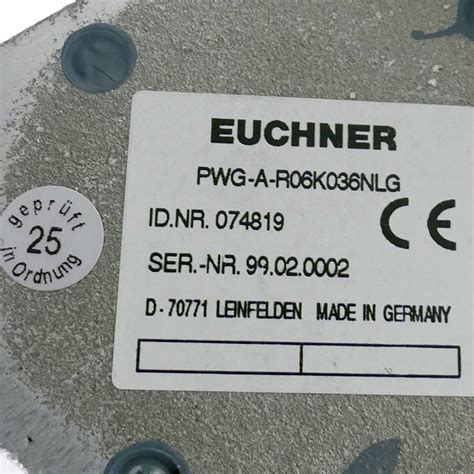 Maschinenteil24 Euchner Absolute Angle Encoder Pwg A R06k036nlg Buy Online