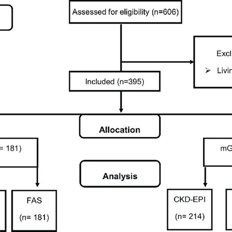 Flow Chart Of The Study GFR Glomerular Filtration Rate CKD EPI Download Scientific Diagram