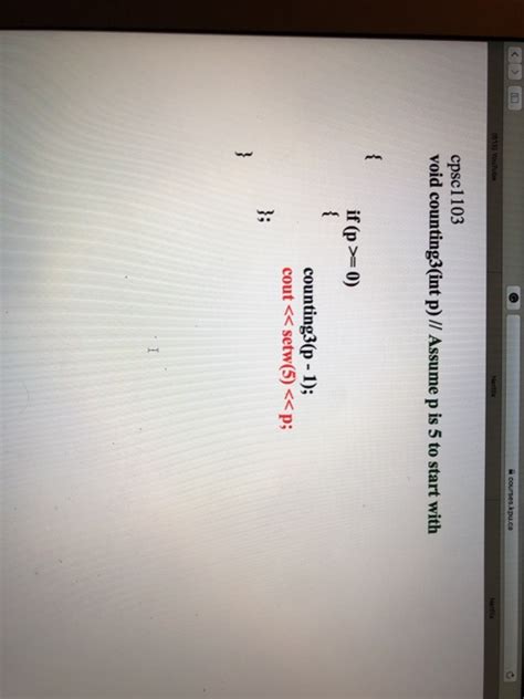 Solved 5 Trace The Following Program And Show The Output