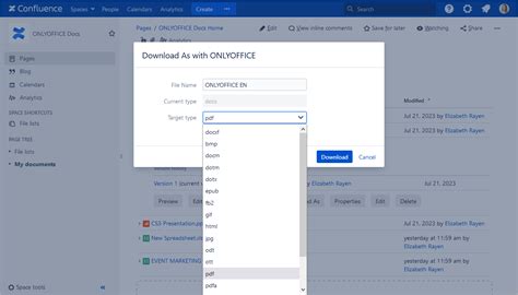 Integration Getting Started Confluence Onlyoffice