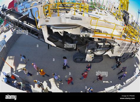 Construction Machine Surface Miner 4200 Sm Of The Company Wirtgen For Large Open Pit At The