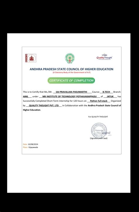 Python Fullstack Internship Learningjourney Btech Aiml Sai Pravallika Pasumarthi