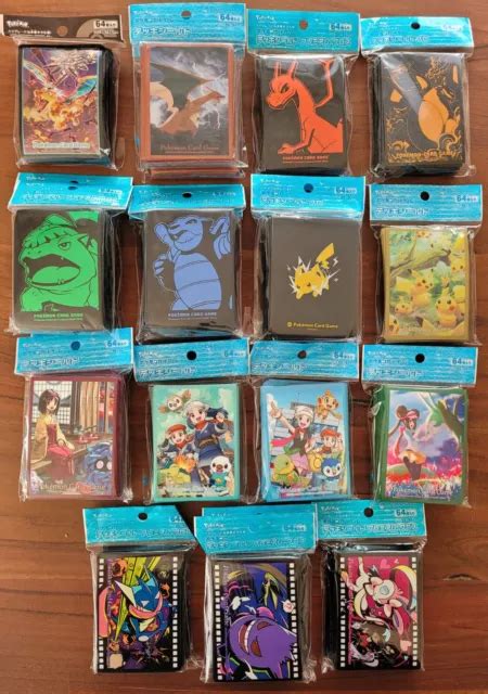 Pokemon Sleeves Charizard Pikachu Gengar Waifu Pokemon Center Japanese Exclusive £2207