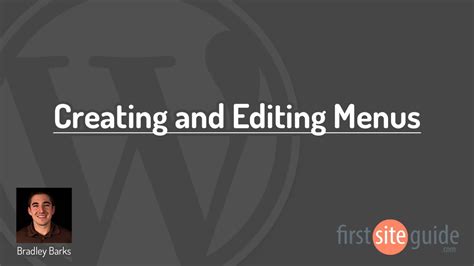 How To Create And Edit Menus Wordpress Basics Youtube