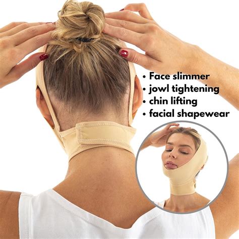 Post Surgery Neck And Chin Compression Garment Bandage Face Slimmer