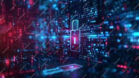 Premium Photo Secure Digital Data Encryption On Cell Phone Icon