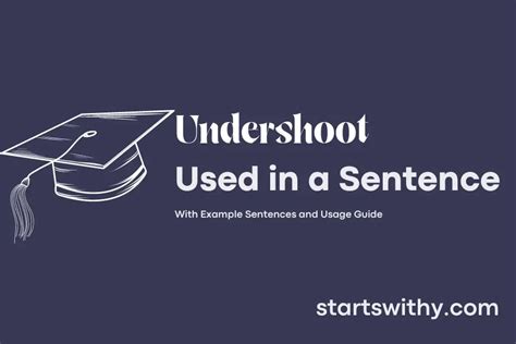 UNDERSHOOT In A Sentence Examples Ways To Use Undershoot