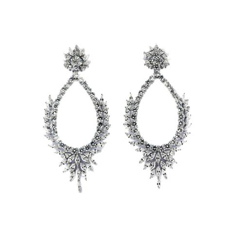 Ilu Joyeria Zirconia Silver Earrings
