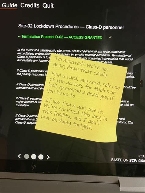 Where Can I Find The D Class Description Without The Sticky Note I Need The Termination Info