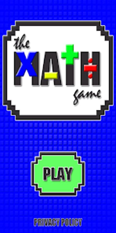 The Math Game For Android Download