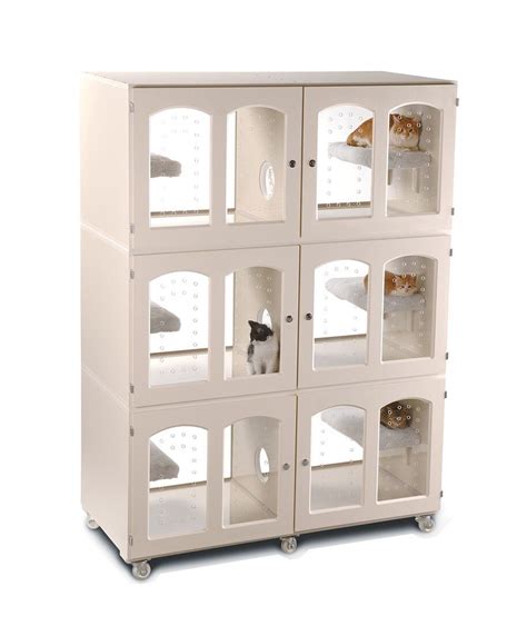 Kennels — Clark Cages Stackable Pet Enclosure Cat Cage With Wheels