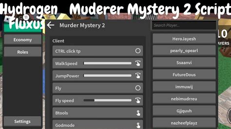 Arceus X Hydrogen Fluxus Muderer Mystery 2 Mm2 Script Youtube