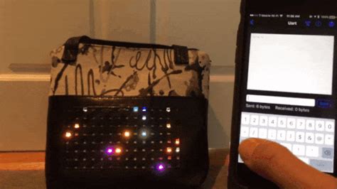 Homemade ‘led Matrix Handbag Version 2 0 Uses Bluefruit Le