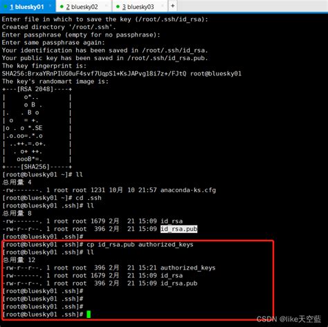 集群03之ssh免密登陆配置 安装ssh、配置ssh无密码登陆集群、单节点模式都需要用到 ssh 登陆 类似于远程登陆 csdn博客