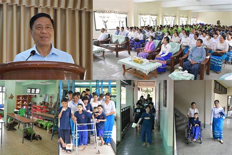 ပြည်ထောင်စုဝန်ကြီး ဒေါက်တာစိုးဝင်း မသန်စွမ်းကျောင်းသား၊ ကျောင်းသူများ၏ သဏ္ဌာန်တူ ဇာတ်တိုက်လေ့က