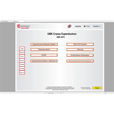 Grove Manitowoc Crane Care Full ECOS V1 V2 V4 Viewer
