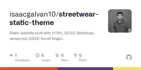 Github Isaacgalvan Streetwear Static Theme Static Website Built With Html Scss Bootstrap