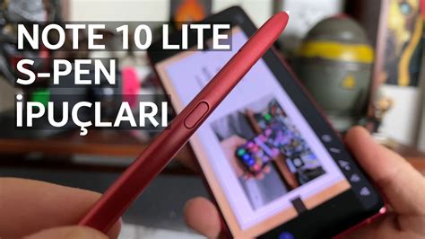 Galaxy Note 10 Lite S Pen Özellikleri Ve İpuçları Technopat