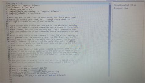 Solved Console Output Will Be Displayed Here 1 Mygpa 36