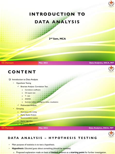 Data Analysis Incomplete 2 Pdf P Value Confidence Interval