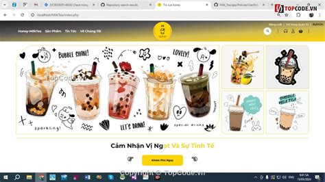 Full Code Đồ Án Website Bán Trà Sữa Bằng Php Mysql Có đầy đủ Quản Trị Và Người Dùng Login