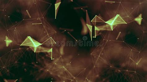 Futuristic Abstract Plexus Background Animation Digital Network
