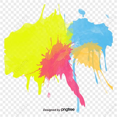 벡터 염색 착수한다컬러 튀다분사하다모양 Png 일러스트 무료 다운로드 Lovepik