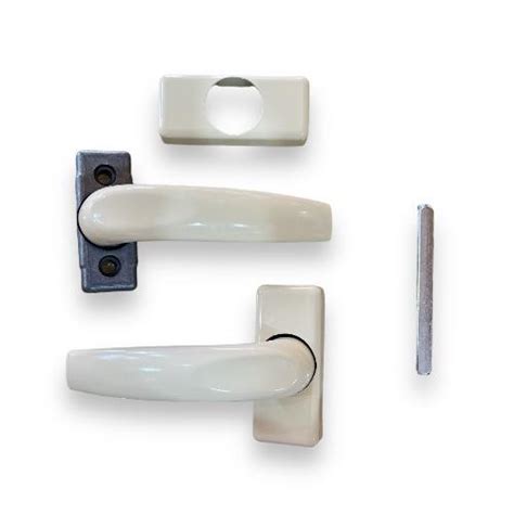 مقبض باب المنيوم بغطا بيج