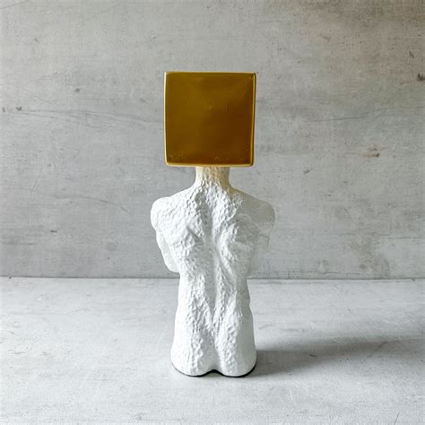 Massimo Cube Head Sculpture