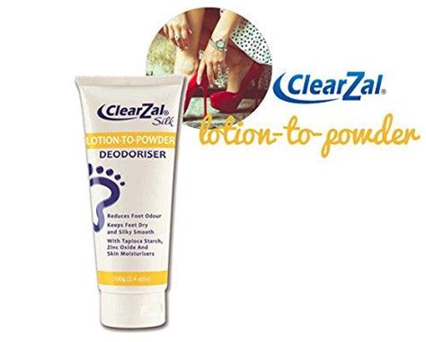 Clearzal Lotion To Powder Foot Cream Odor Eliminating And Deodorizing