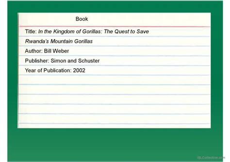 Creating Source Cards English Esl Powerpoints