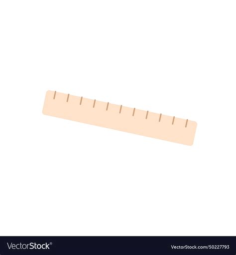 Ruler For Drafting Geometry Tool Architecture Vector Image