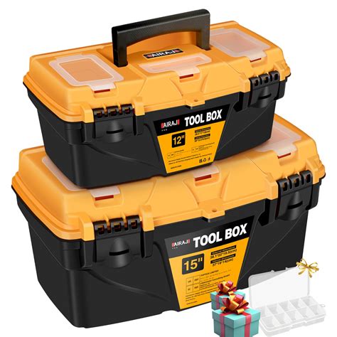 Airaj Pro Portable Plastic Tool Boxes Set12 Inch Small