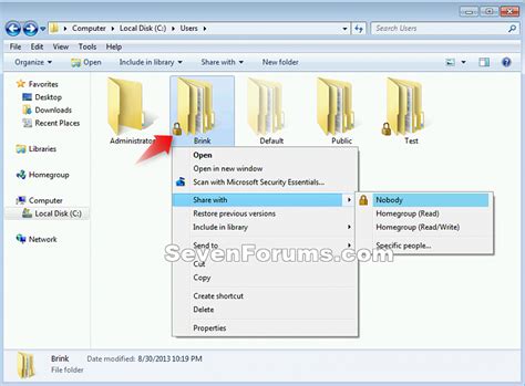 Lock Icon On Files And Folders Remove In Windows 7 Tutorials