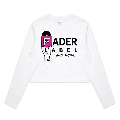 Fader Est 2002 Long Sleeve Crop Tee The Fader Fader Est 2002 Long Sleeve Crop Tee The Fader