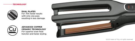 Revlon Double Straight Copper Ceramic Dual Plate Hair Straightener