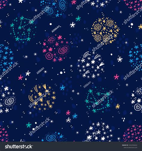 Cute Space Pattern Over 200609 Royalty Free Licensable Stock