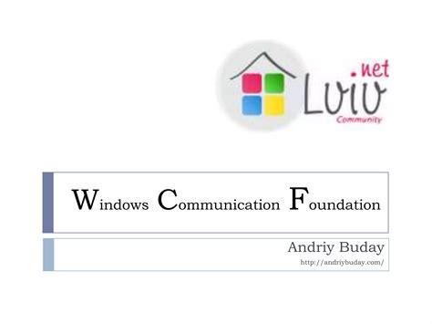windows communication foundation ppt