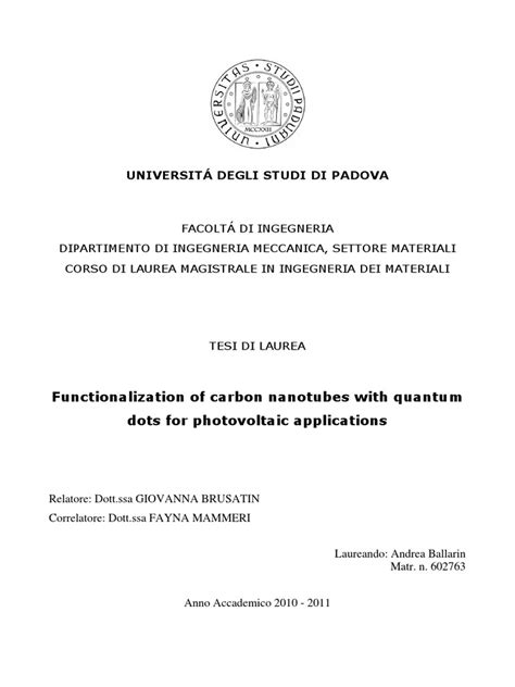 Pdf Thesis Describing The Synthesis Of Cds Quantum Dots Dokumen Tips