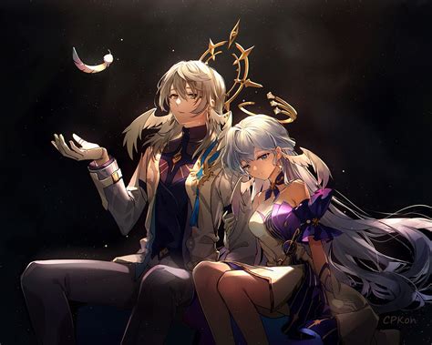 Robin And Sunday Honkai And More Drawn By Cat Princess Danbooru