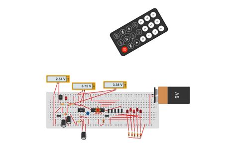 Circuit Design Decade Counter Simulation Using Ir Remote Control Tinkercad