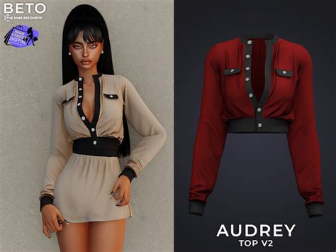The Sims Resource Audrey Top V2