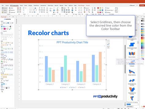 Recolor Charts With The Color Toolbar You Can Now Recolor Charts Using The Color Toolbar Making