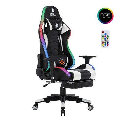 כיסא גיימינג עם אורות לבן Cobra C6m Rgb El Bdk Group