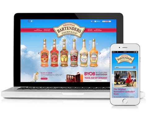 Original Bartenders Cocktails Wordpress Web Design Sparks Design