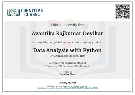 Dataanalysis Python Ibm Careerready Avantika Devikar